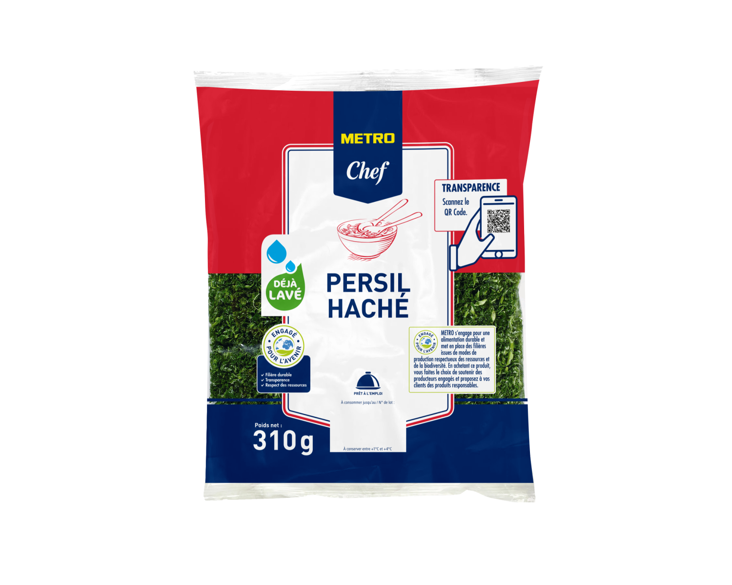 Persil Haché 310g - Florette Food Service