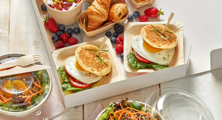 BOX BRUNCH - Recette n°1 : Pancakes Burger - Florette Food Service